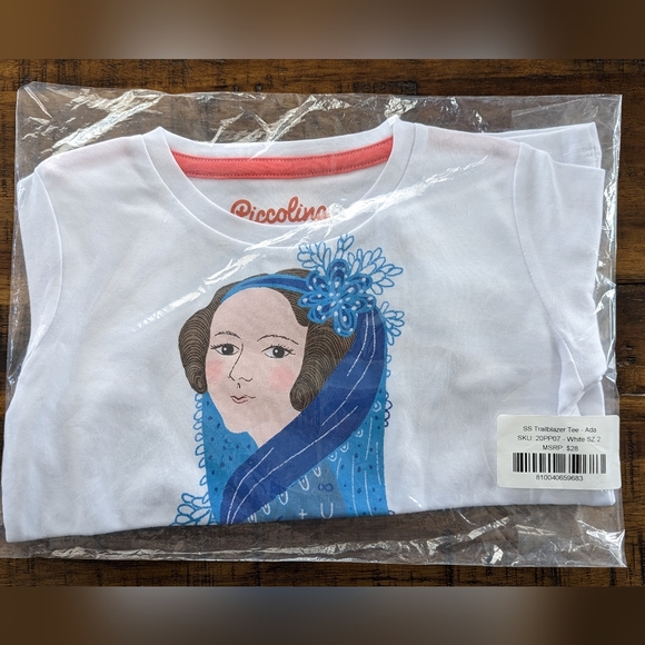 Piccolina | Shirts & Tops | Ada Lovelace Short Sleeve Trailblazer Tee ...